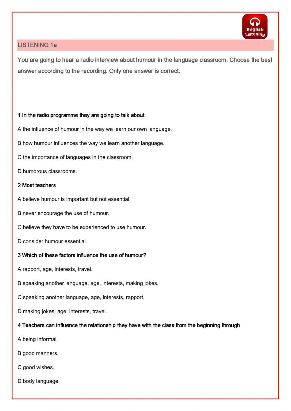 Fce-b2 Listening Test Worksheet Live Worksheets, 52% OFF Fce-b2 Listening Test Worksheet Live Worksheets, 52% OFF