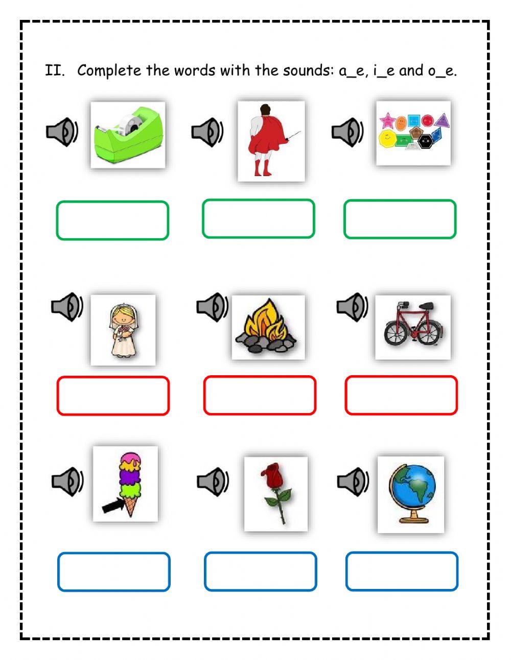 Phonics i interactive worksheet | Live Worksheets