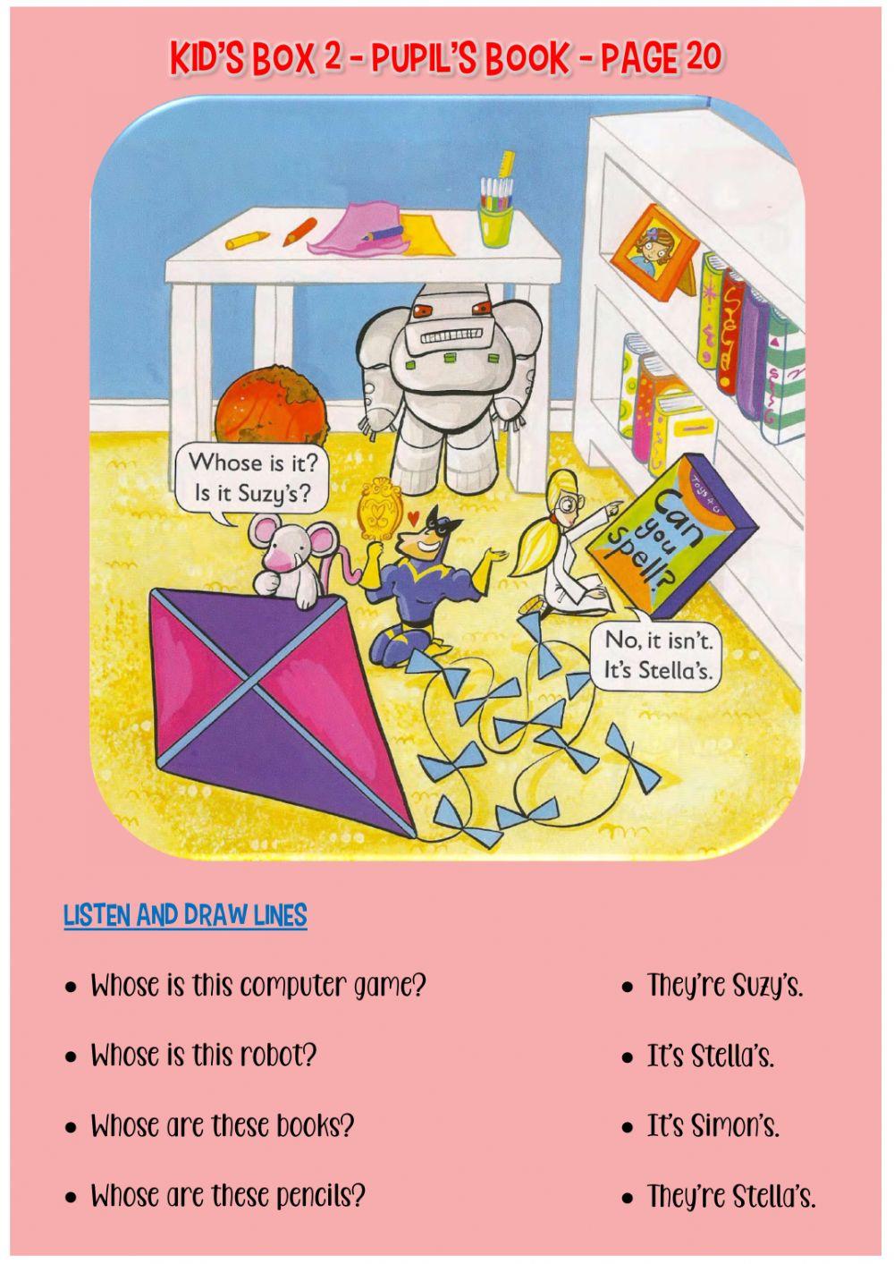 Kid's Box 2 - P… | Free Interactive Worksheets | 5835680