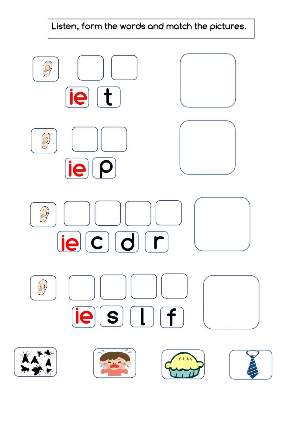 ie sound 5836349 | MissMary1A | Live Worksheets