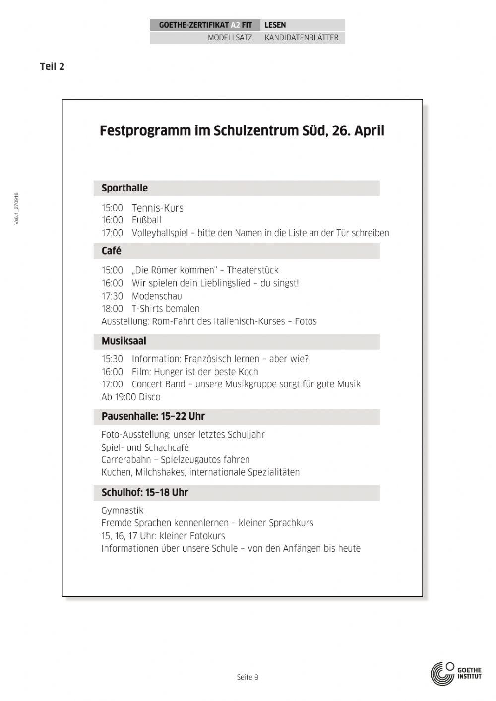 276692 | Leseverstehen goethe a2 | SERVUS