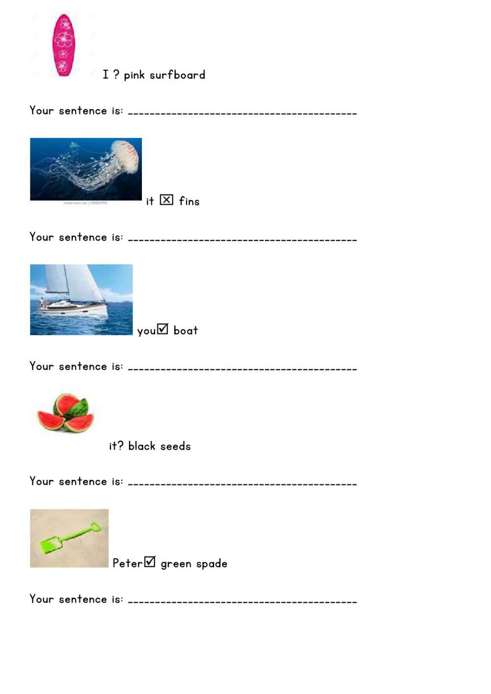 Verb Have Got Sentences Mix worksheet | Live Worksheets