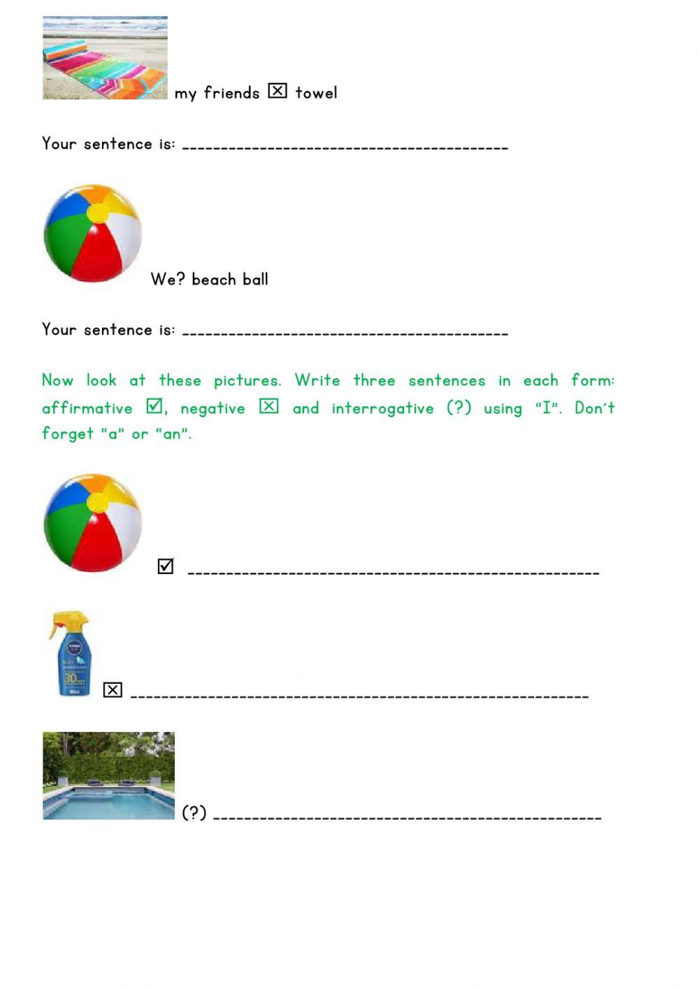 Verb Have Got Sentences Mix worksheet | Live Worksheets