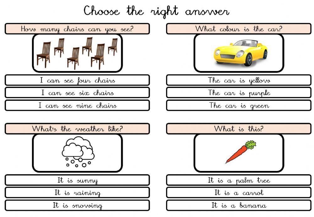 Questions and answers: worksheet | Live Worksheets