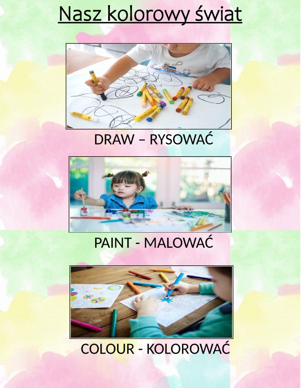 Our colorful world interactive worksheet | Live Worksheets