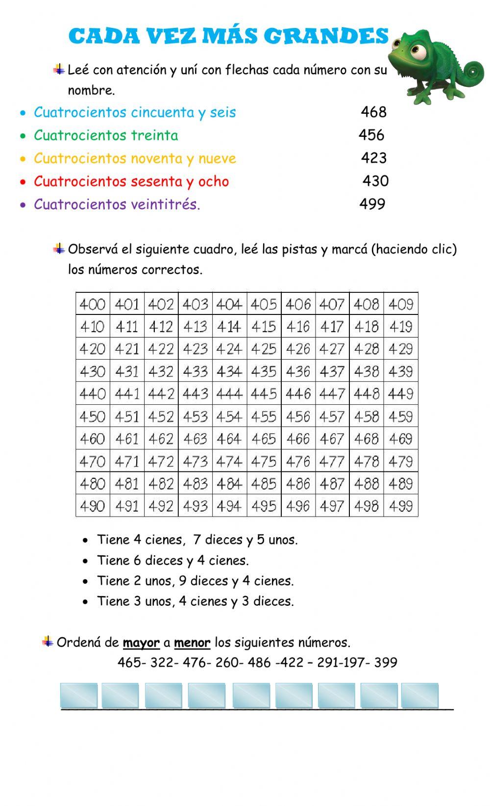 400 worksheet | Live Worksheets