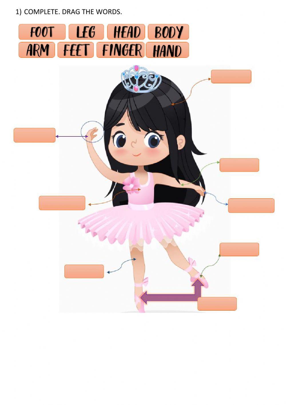 Read and drag worksheet | Live Worksheets