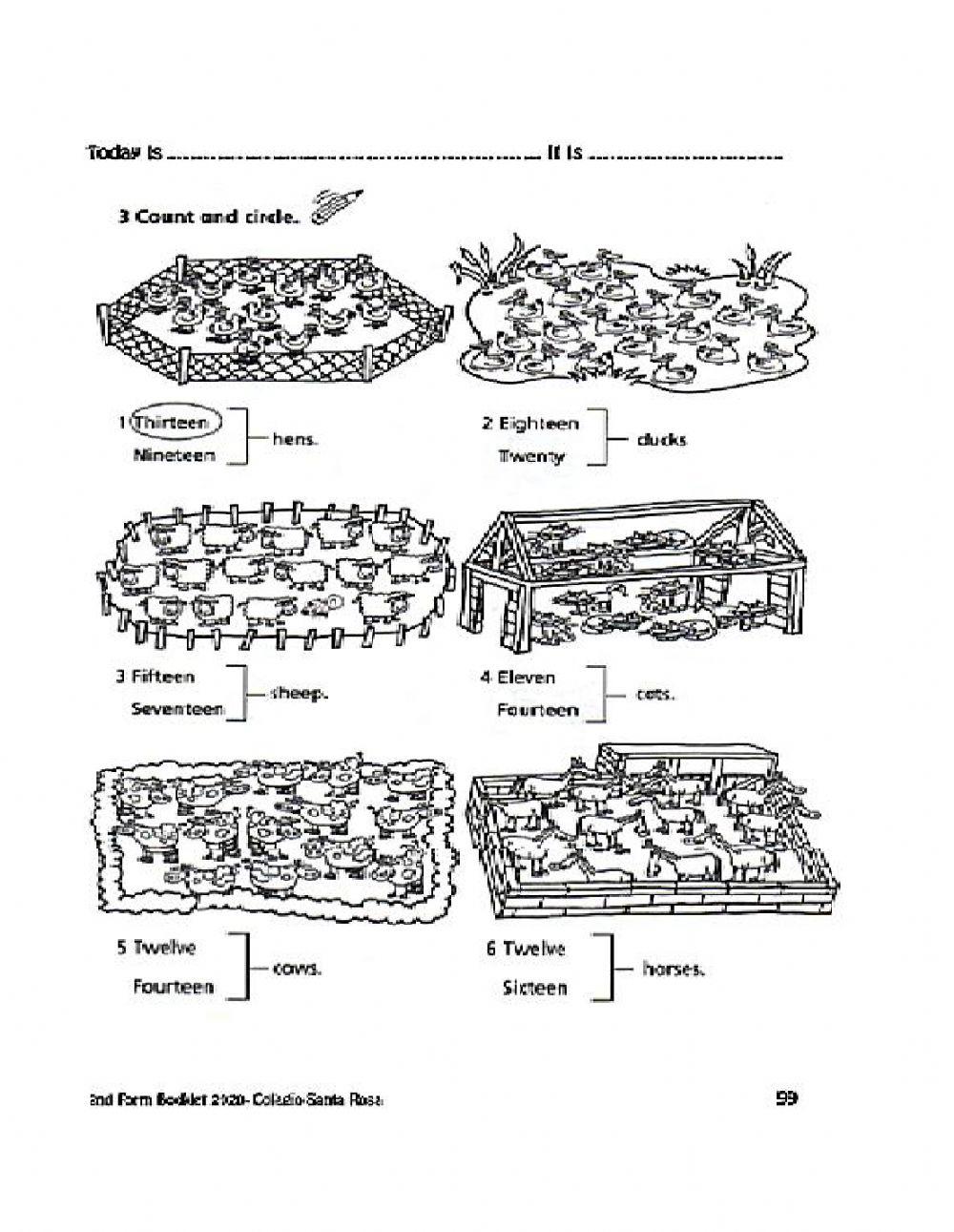 Animals and numbers 247558 | MissBaty | Live Worksheets