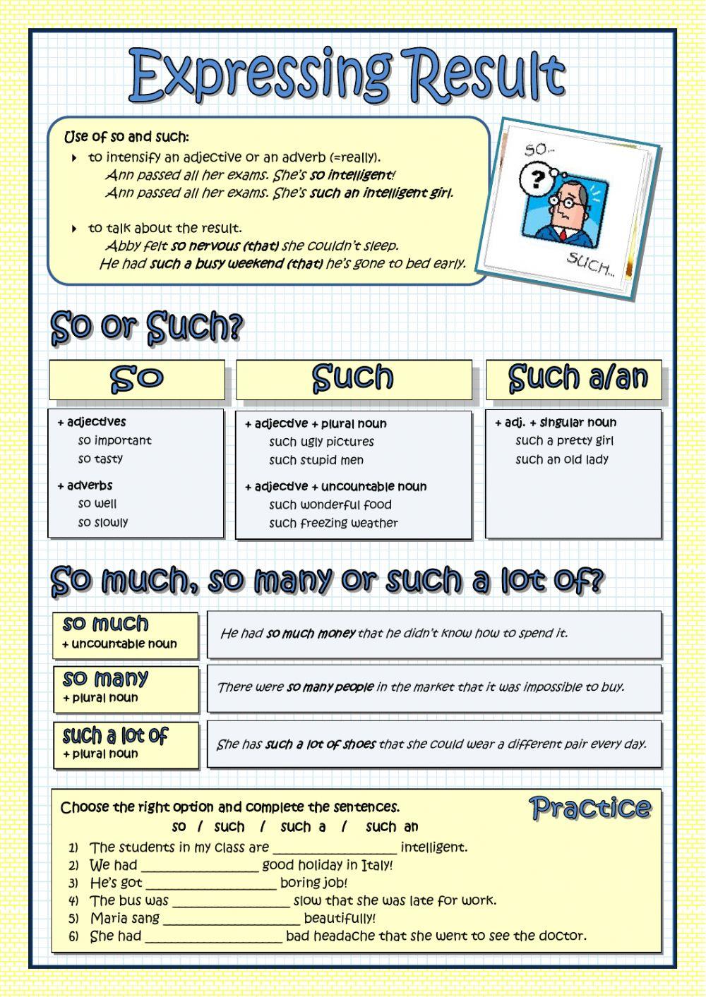 5775807 | Expressing Result: So or Such....(that)