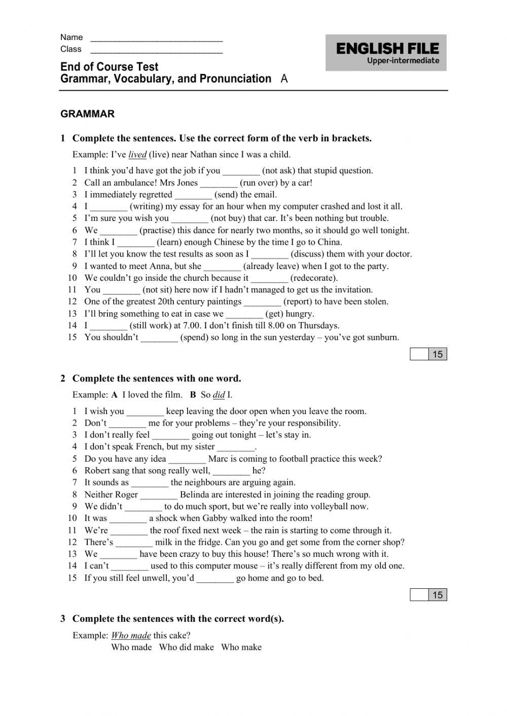 5777083 | end-of-year test EF upper-intermediate