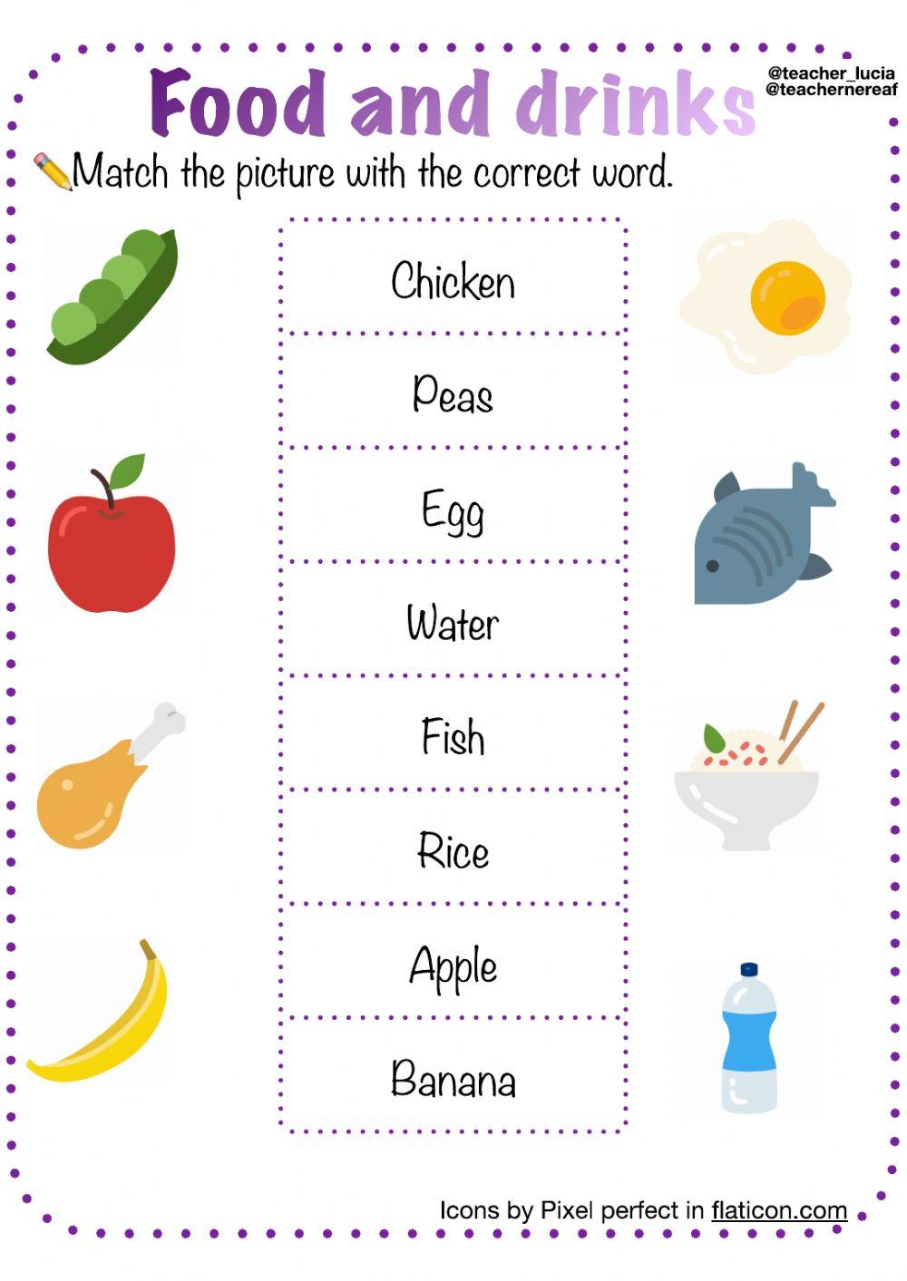 248688 | Food | TeacherNereaF | LiveWorksheets