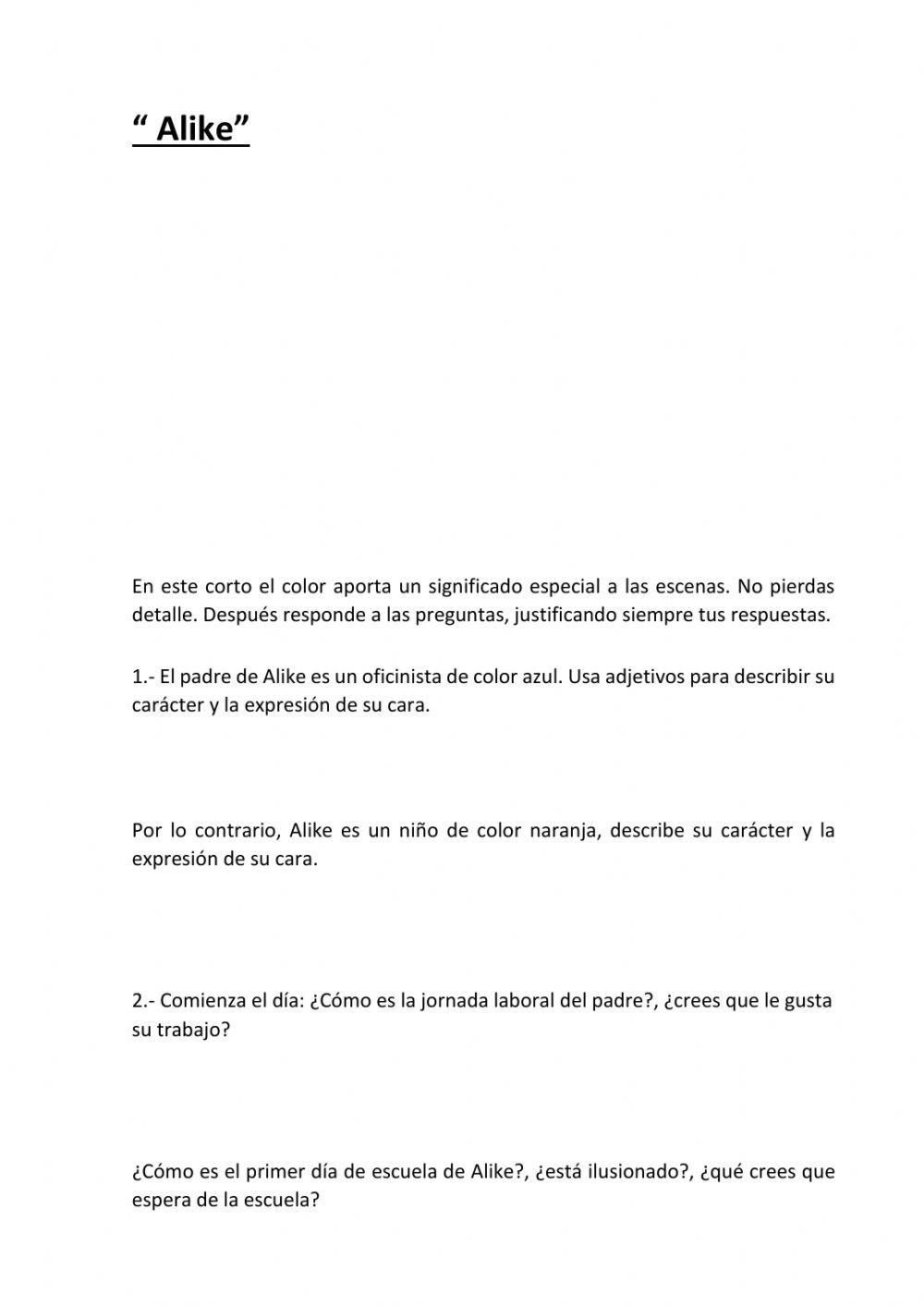 Alike exercise | Live Worksheets