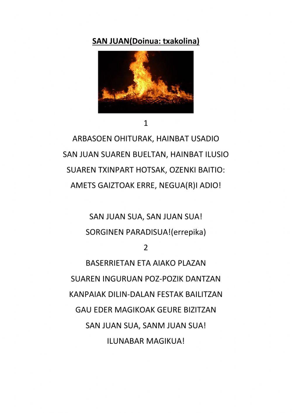 SAN JUAN worksheet | Live Worksheets