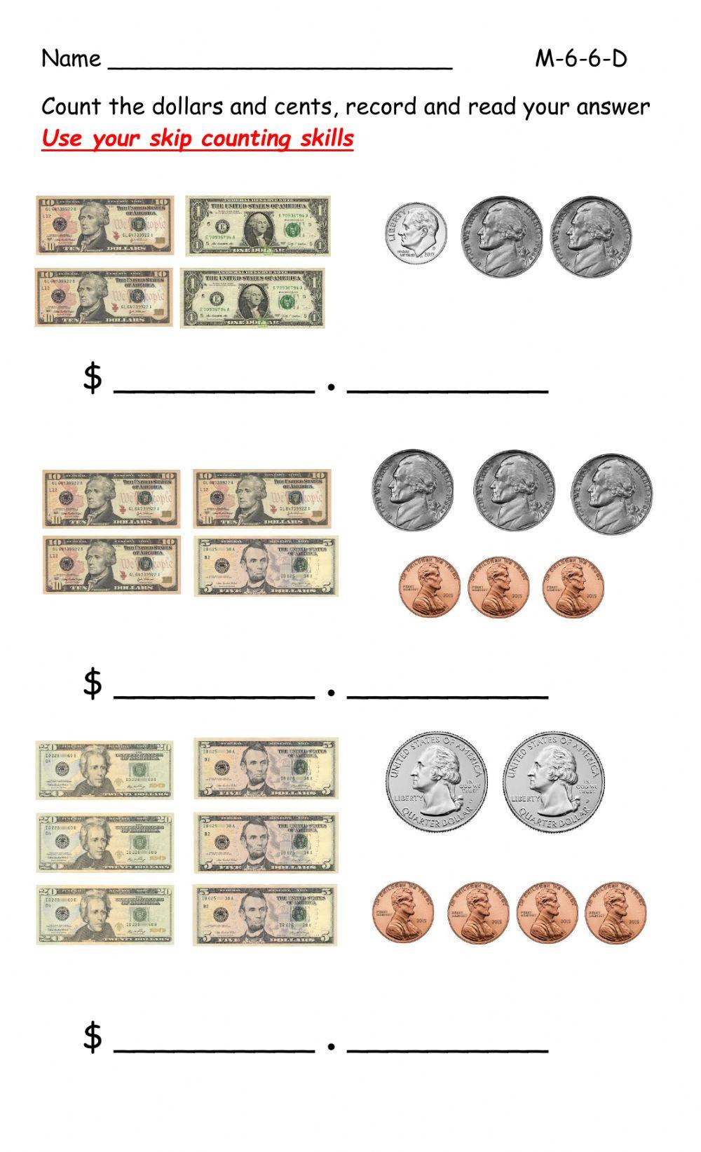 249199 | Money | dceriel | LiveWorksheets