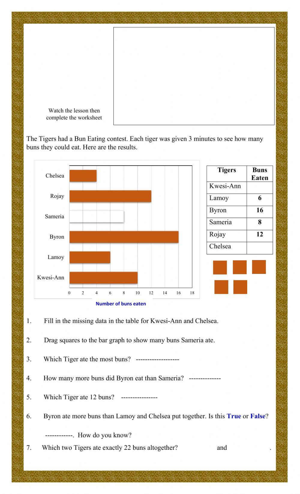 horizontal bar graph worksheet