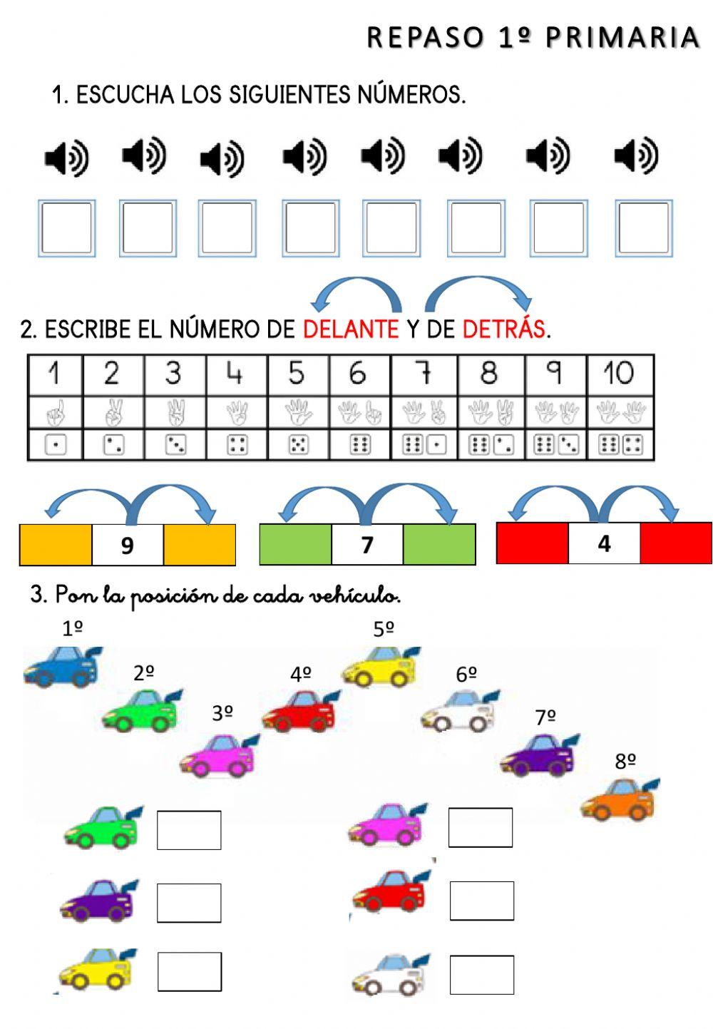 Repaso de 1º de primara 249427 | Derina | Live
