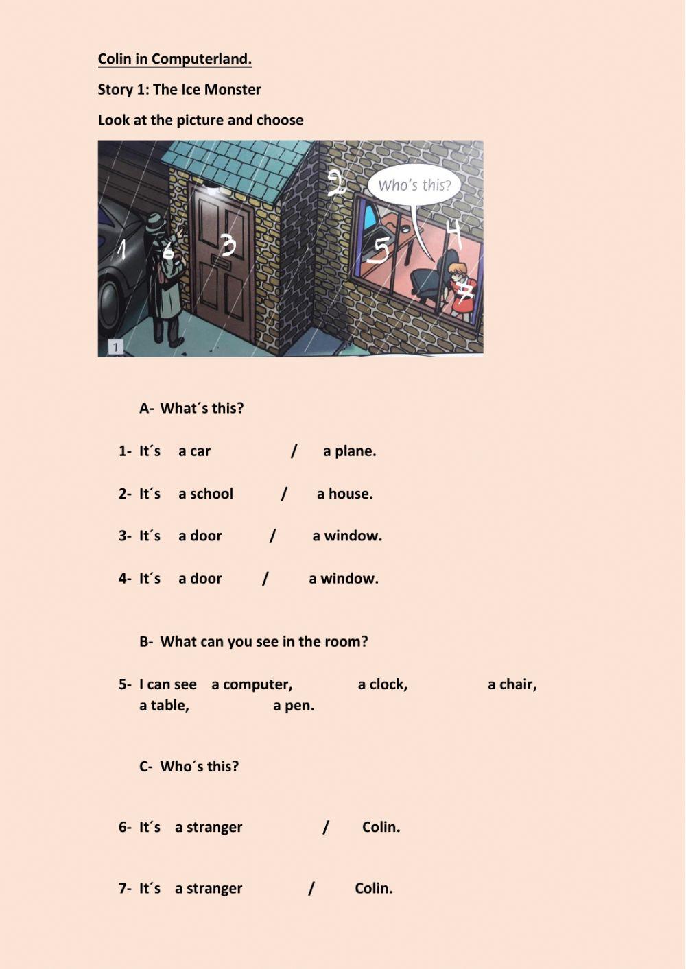 Look and choose interactive worksheet | Live Worksheets