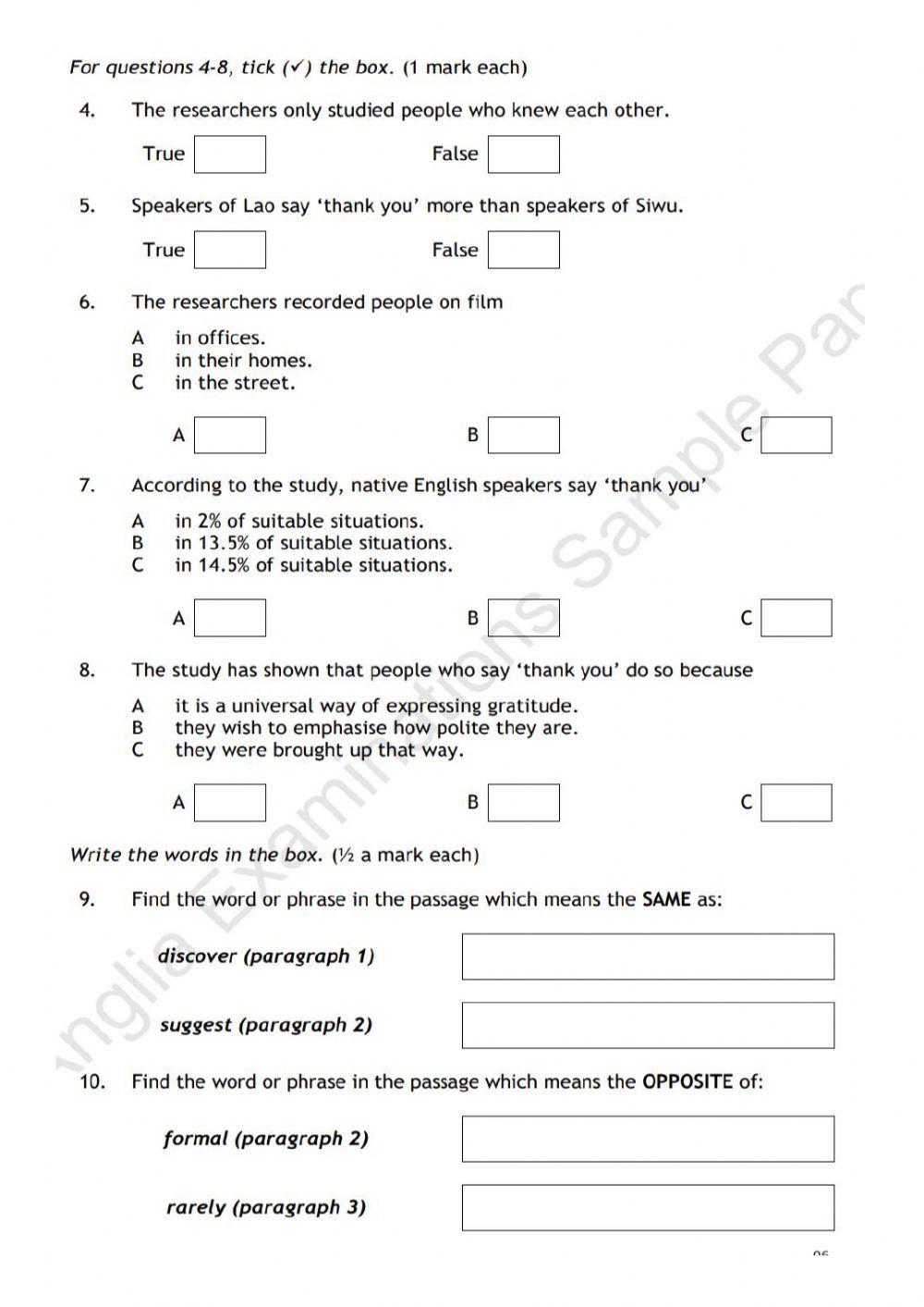 advanced level may exam 5779381 | Celeste Alejandría