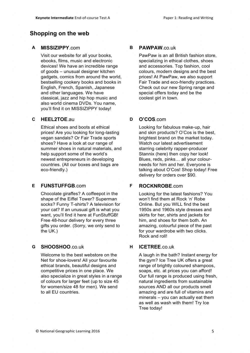 Intermediate Plus End-of-Course 2043 | Fantastic