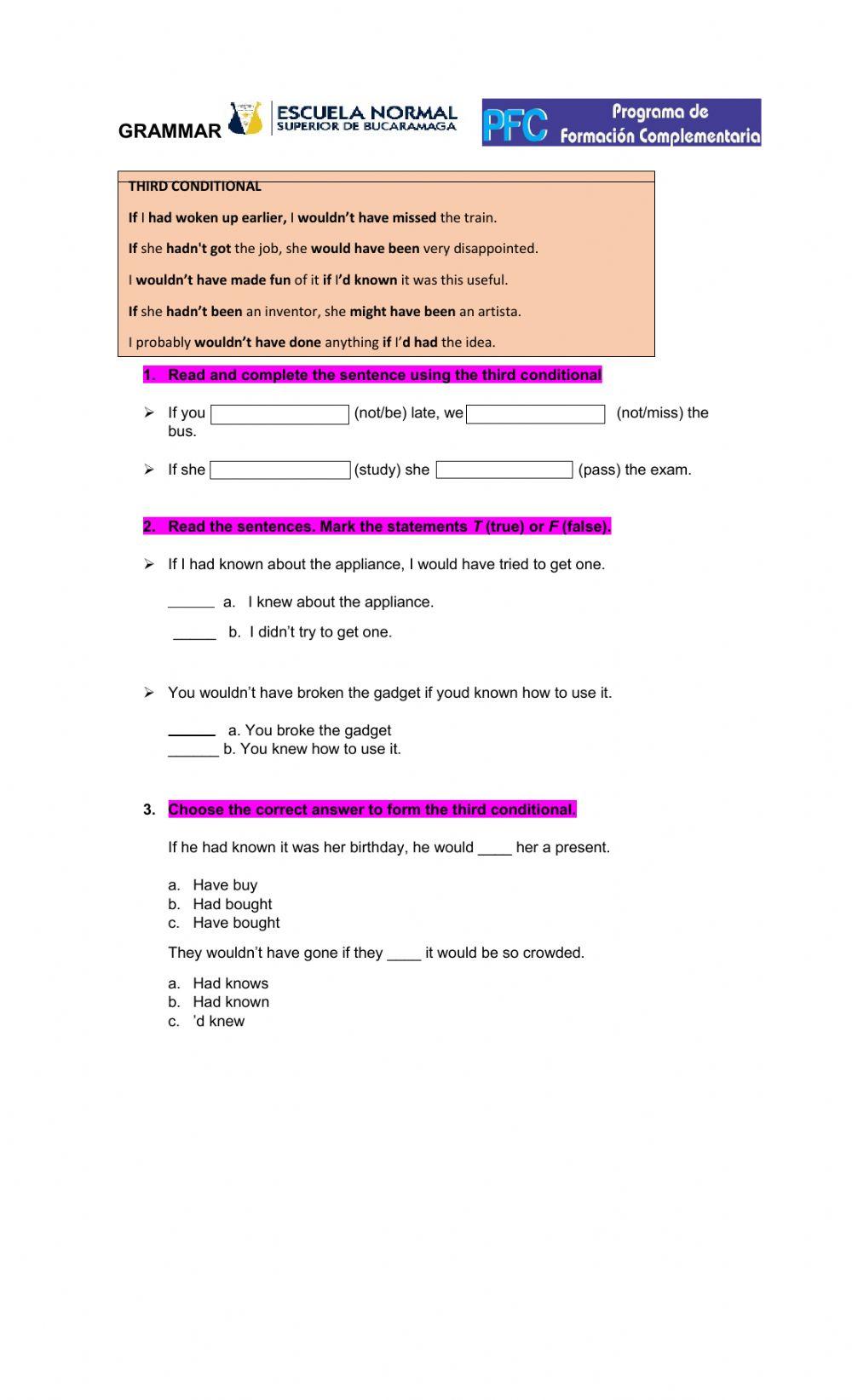 Grammar online exercise for level4 | Live Worksheets