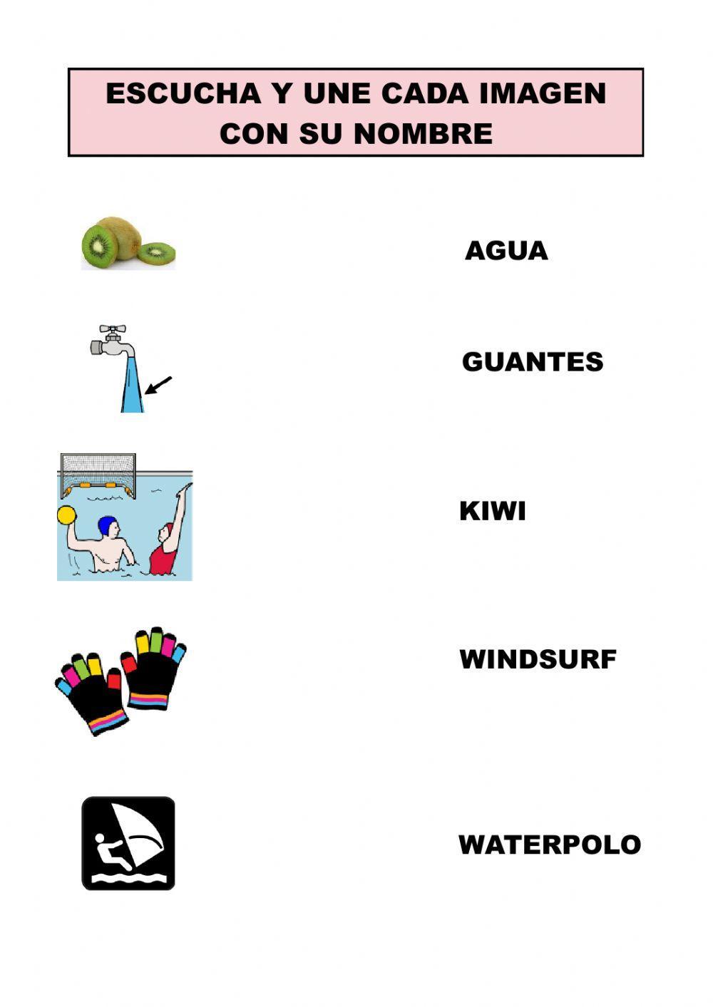 Palabras con w exercise | Live Worksheets