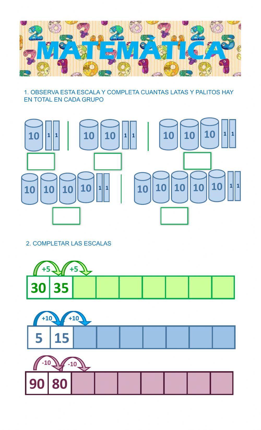 Matematica interactive worksheet for Segundo de Primaria | Live Worksheets