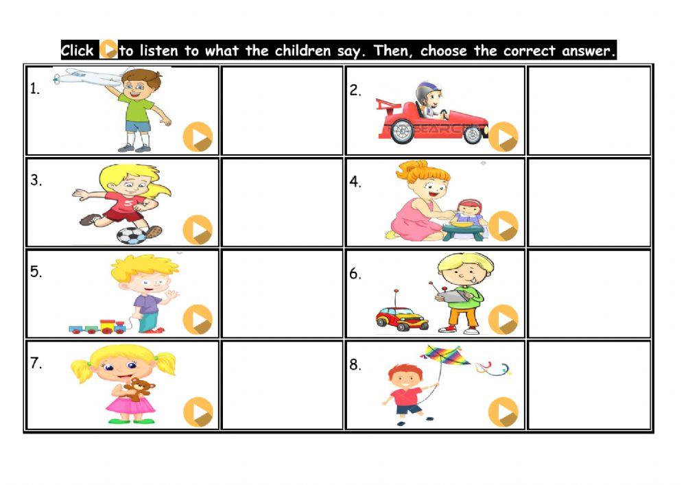 2: Let's Play activity | Live Worksheets