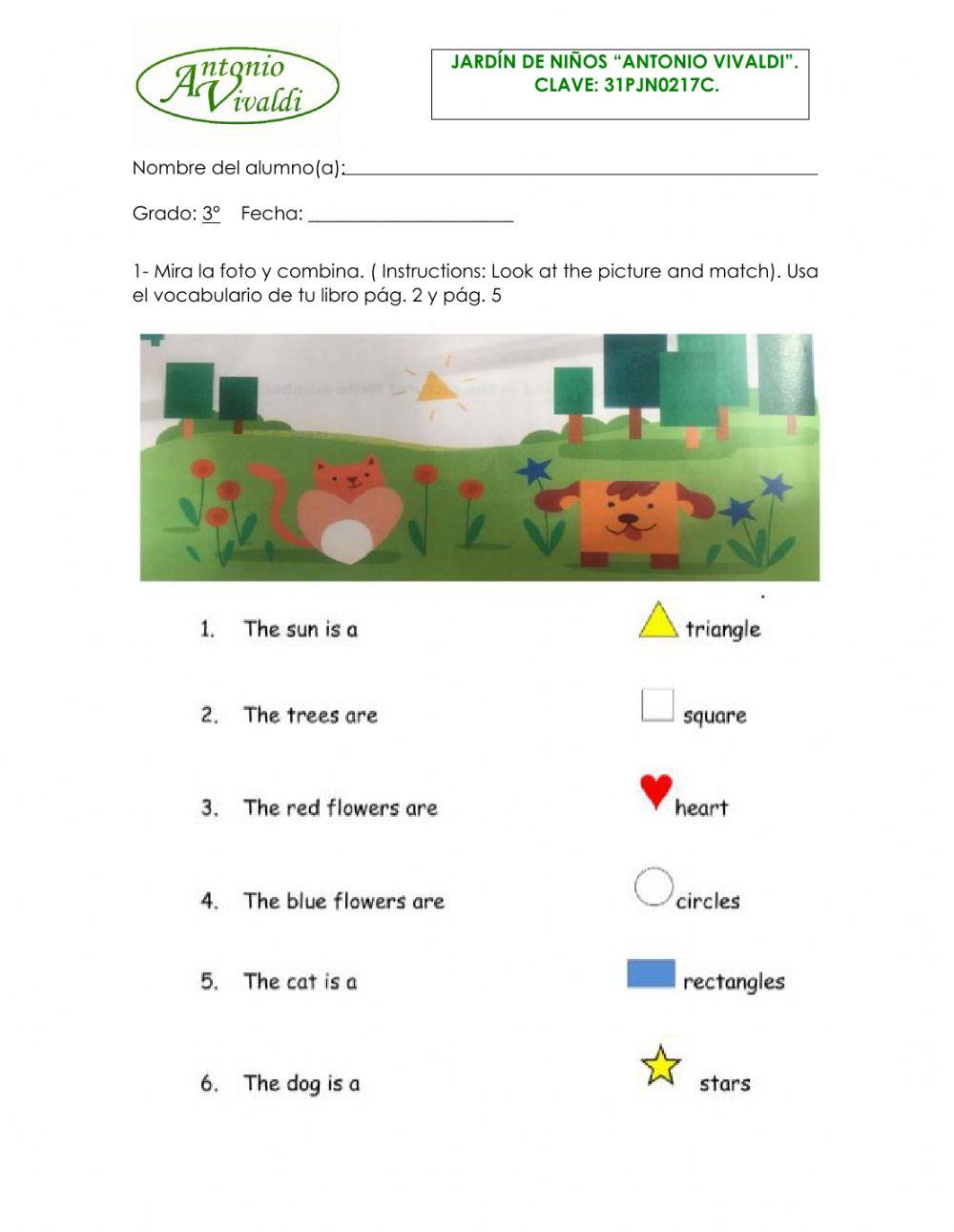 INGLÉS 26 DE JU… | Free Interactive Worksheets | 5847674