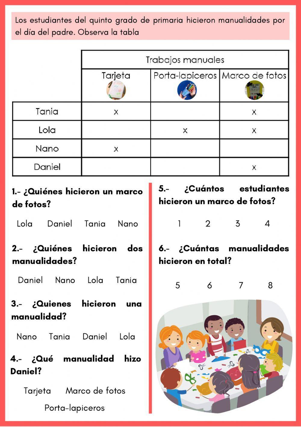 Hojas De Trabajo De Tablas De Entrada Y Salida De Octavo Grado 8 EGB