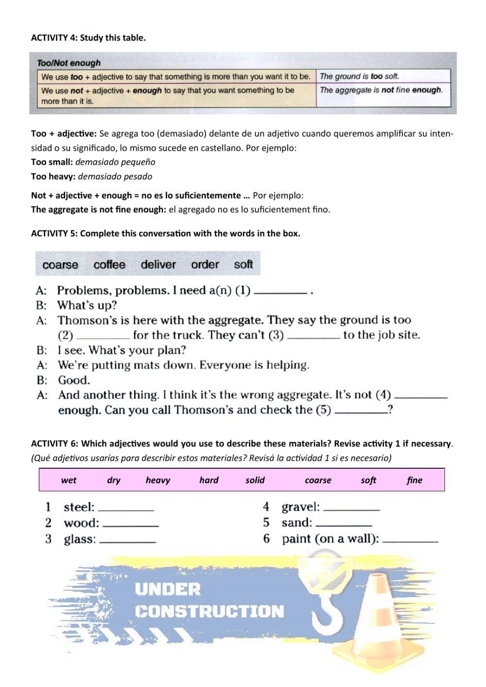 Building supplies online worksheet | Live Worksheets