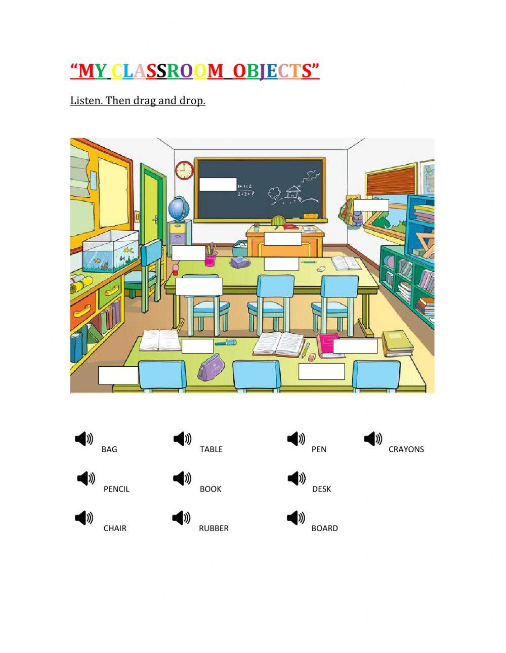 281988 | Classroom objects | gsappag | LiveWorksheets