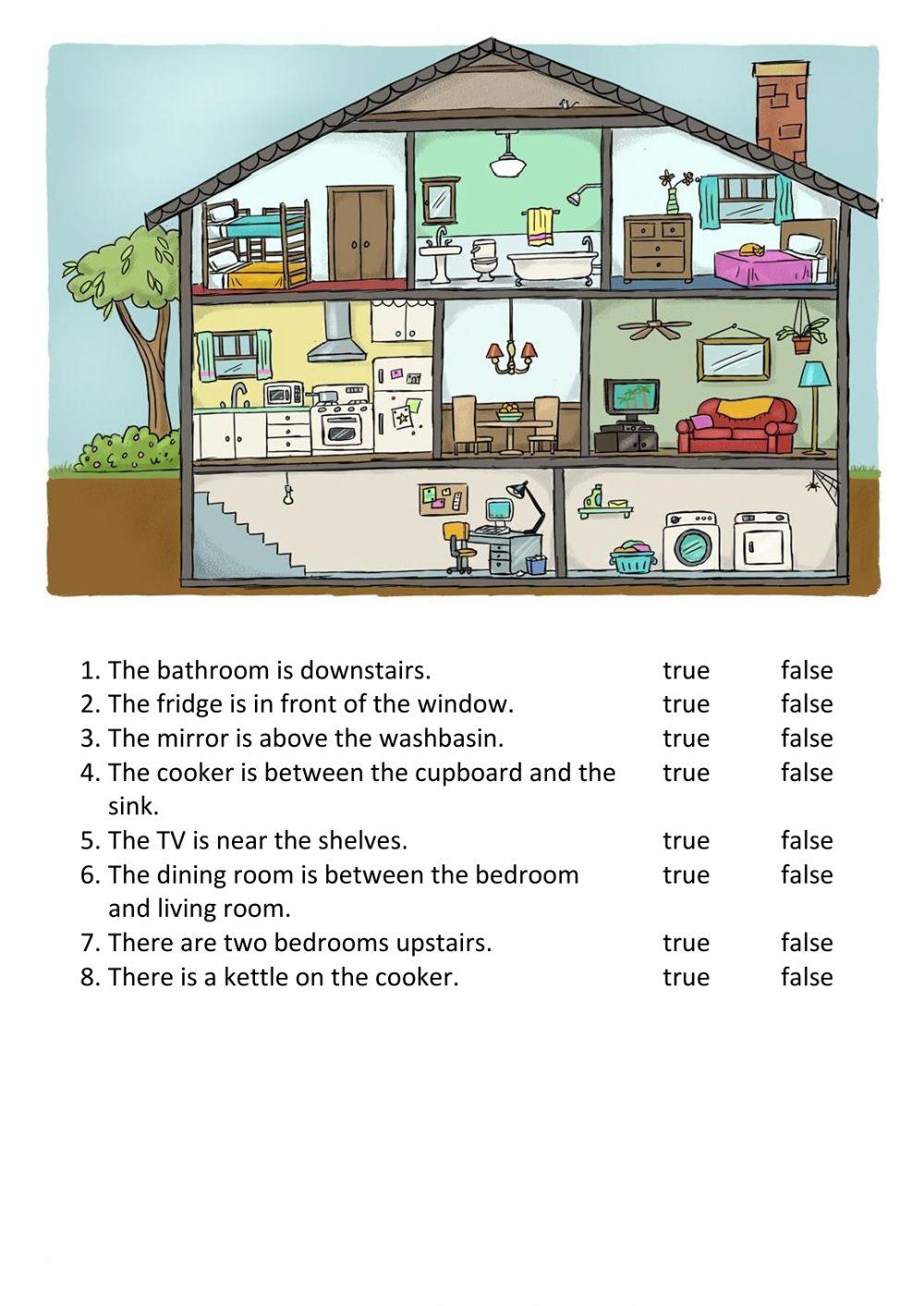 Prepositions of place online exercise for elementary | Live Worksheets