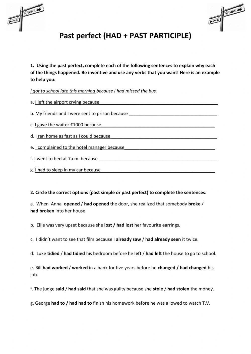 282366 | Past perfect | helent26 | LiveWorksheets