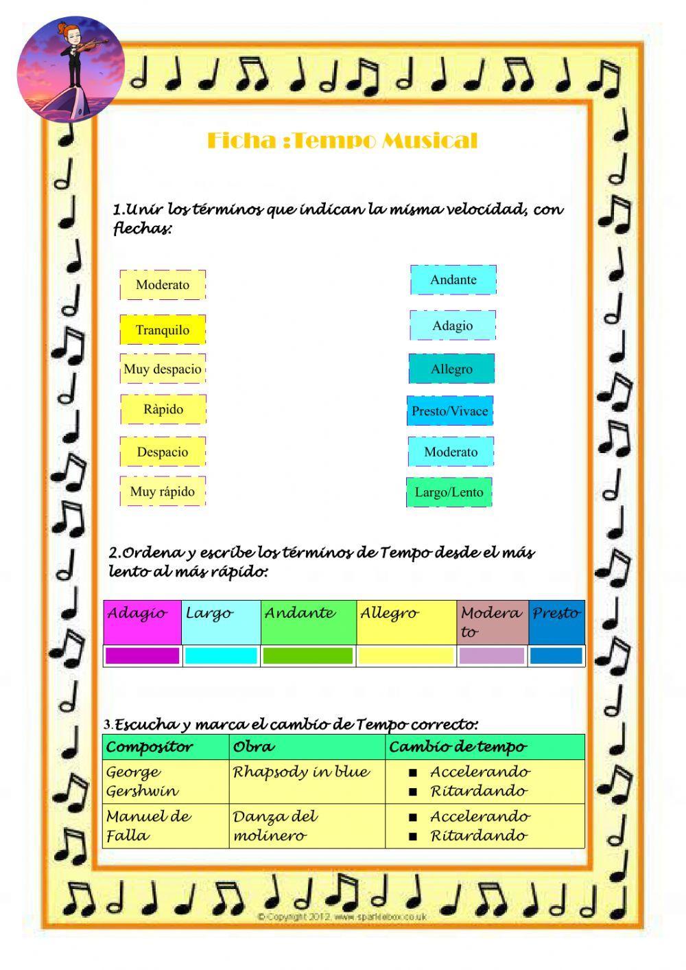 Ficha de tempo | Free Interactive Worksheets | 282942