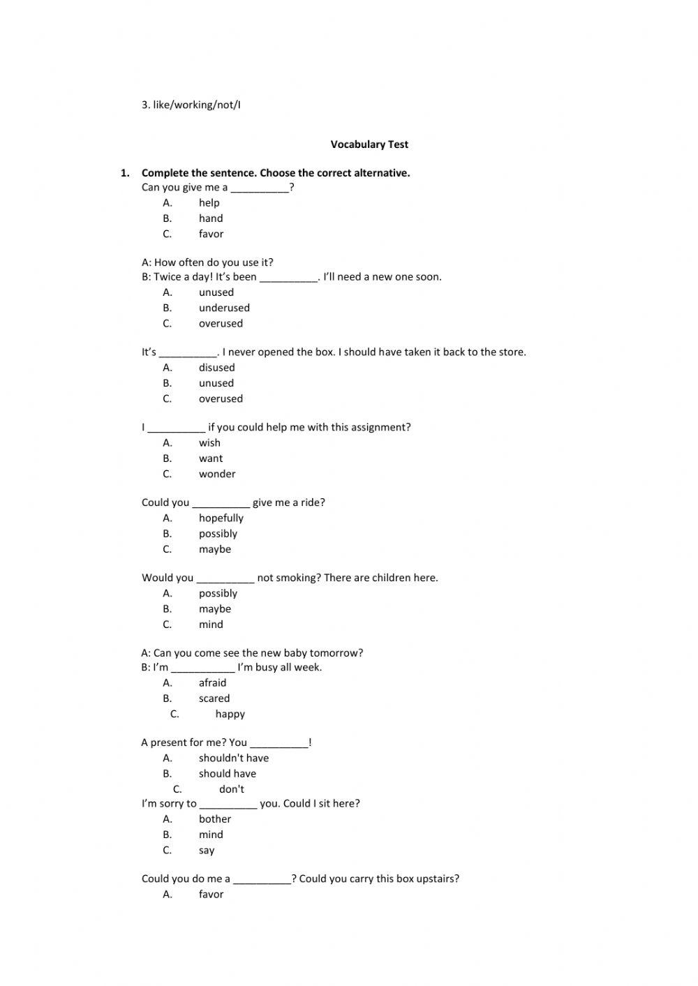 5851110 | American Headway 4A - Test Unit 4 | Brenda Sa