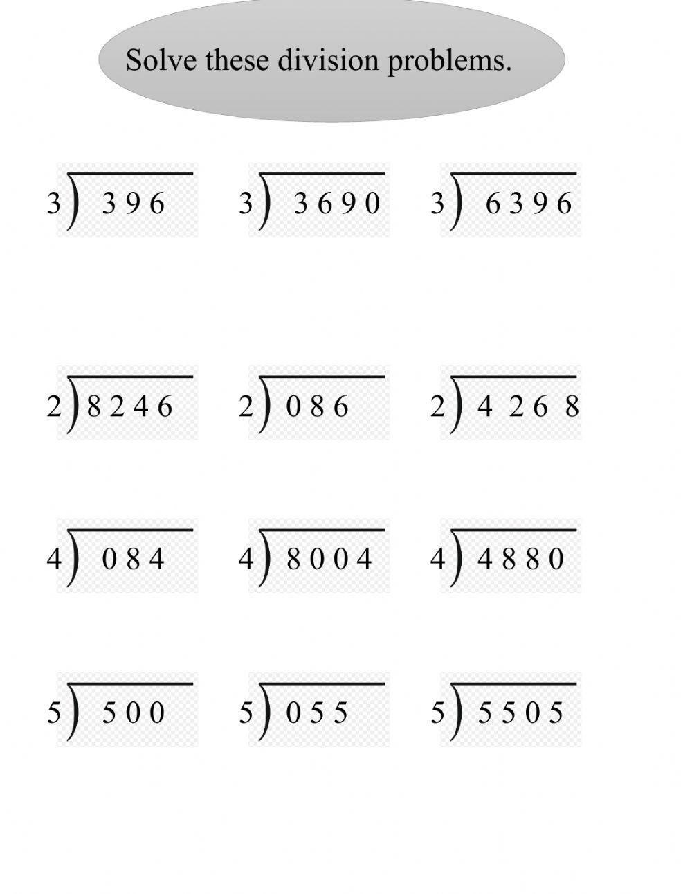 simple short division