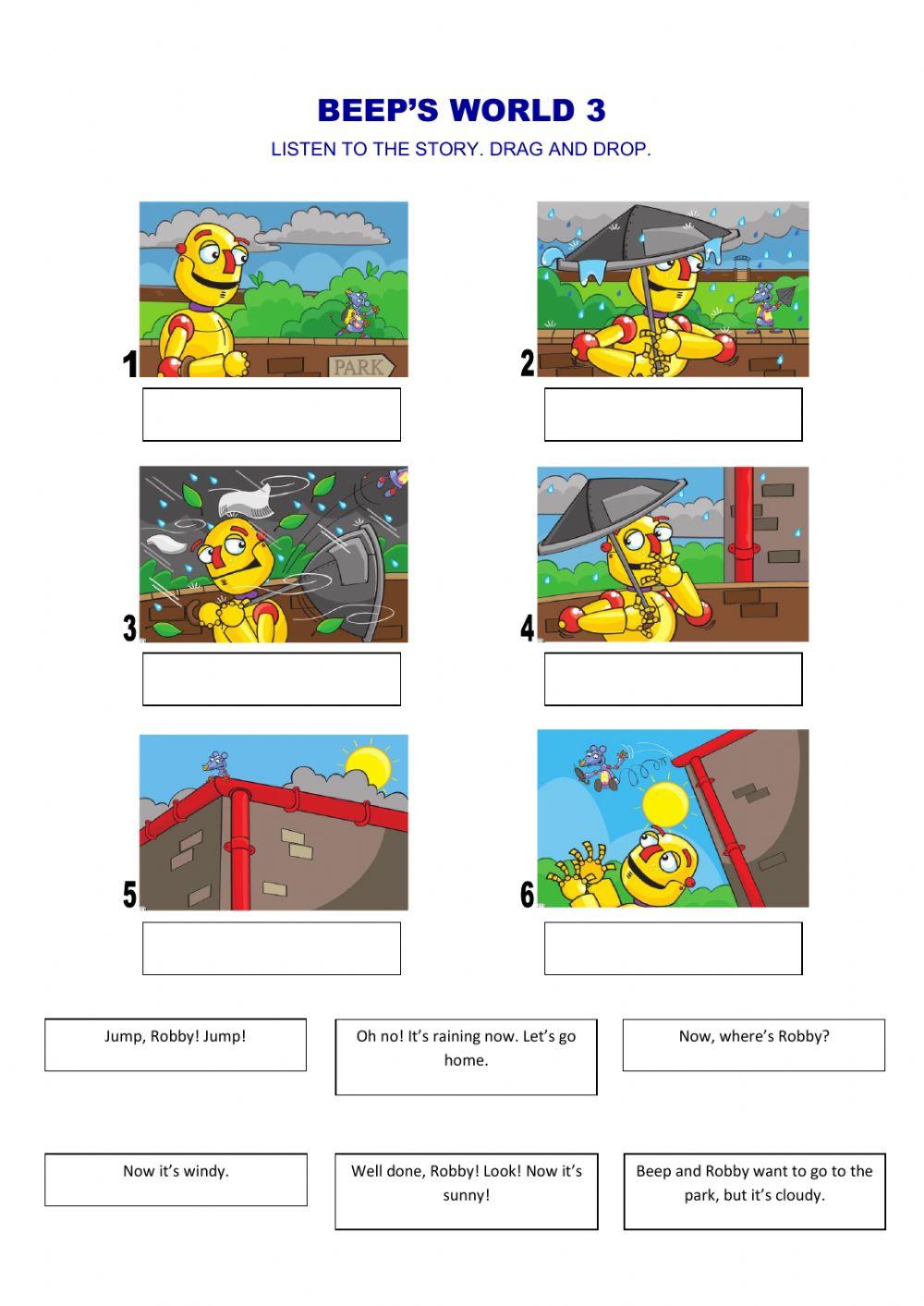 Beep's world 3 worksheet | Live Worksheets