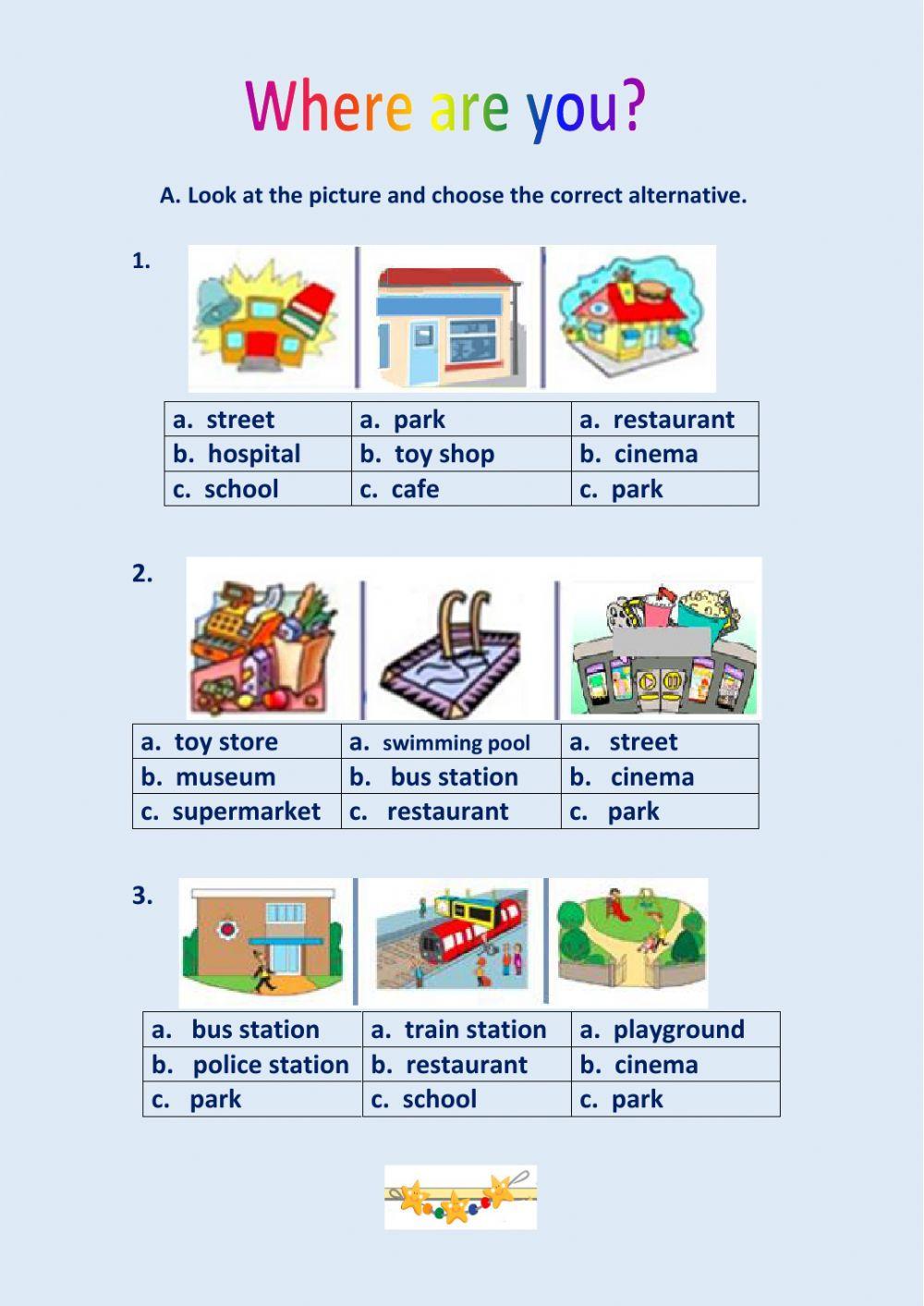 284548 | Where are you? 2 | OlgaAgurto | LiveWorksheets