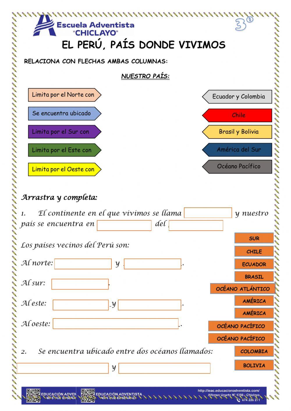 Perú activity | Live Worksheets