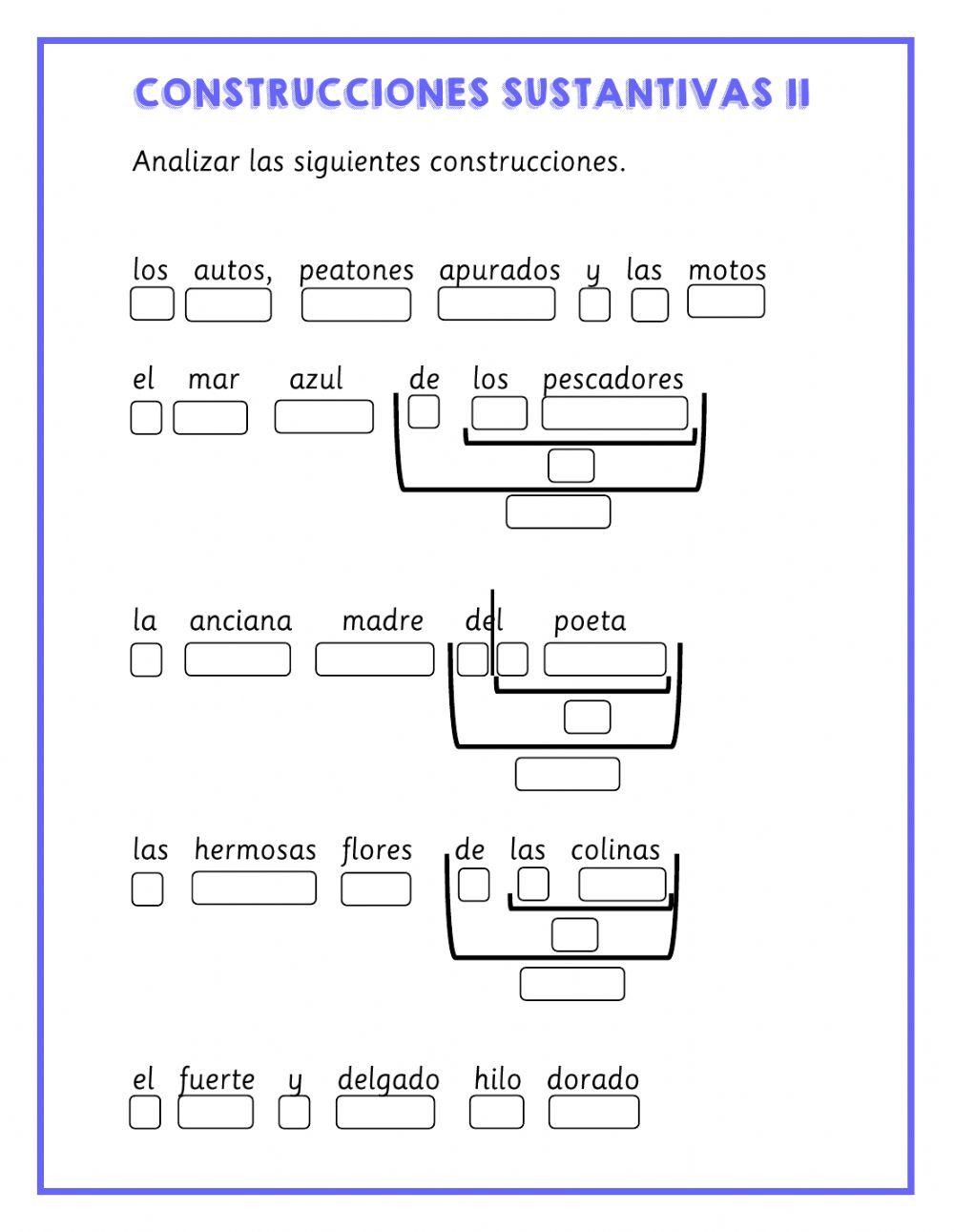 Construcciones … | Free Interactive Worksheets | 285013