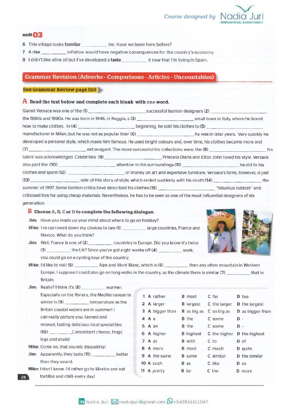 UOE B2 PAGES 26 TO 30 online exercise for B2 | Live Worksheets