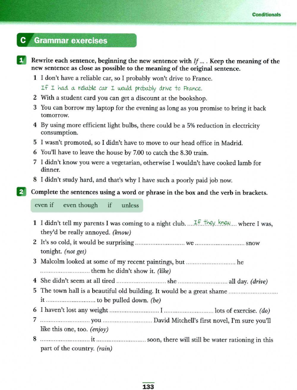 Conditionals CAE online exercise for | Live Worksheets