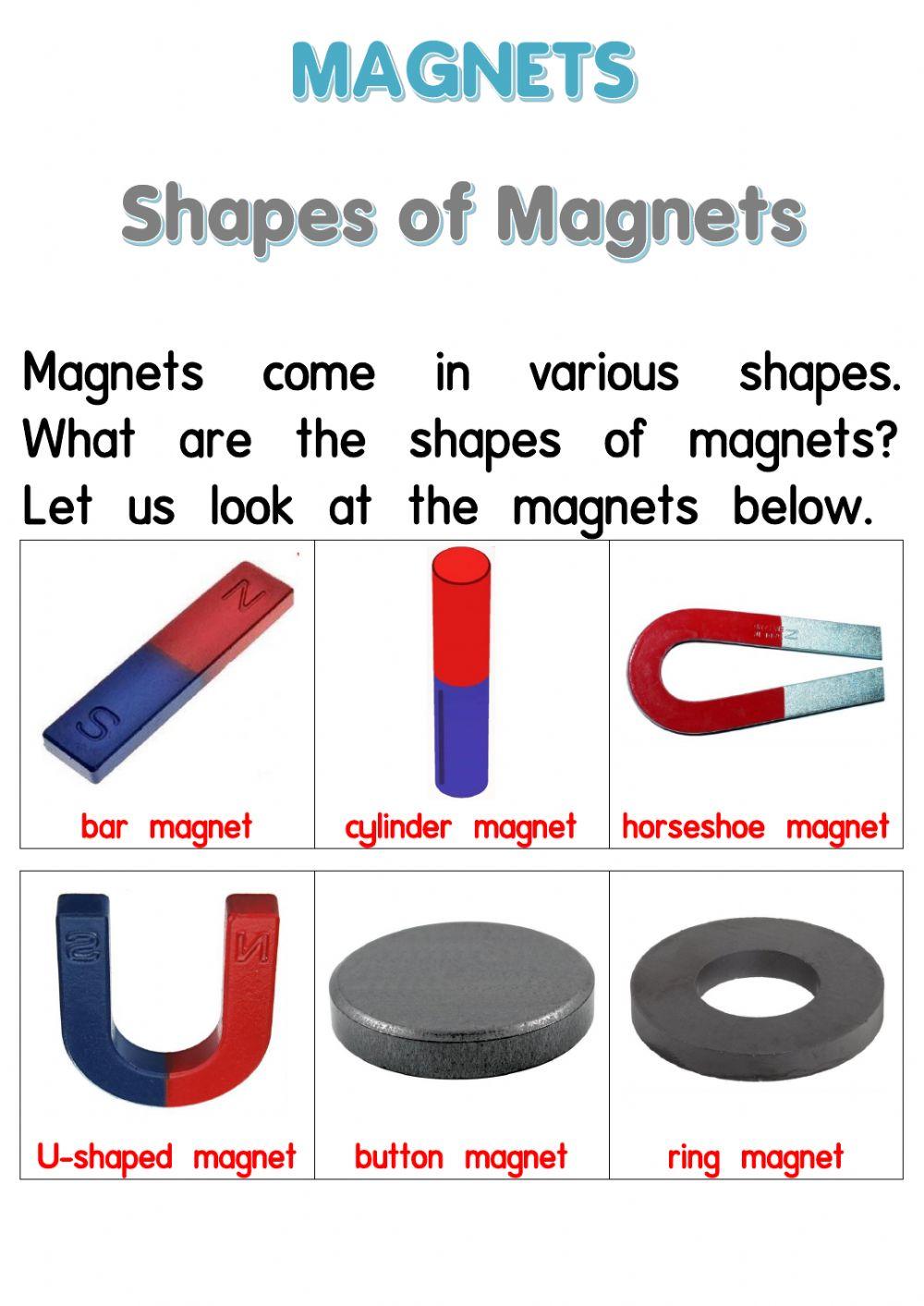 5856411 Science Year 1 Unit 7 Magnets Shapes of Magnets