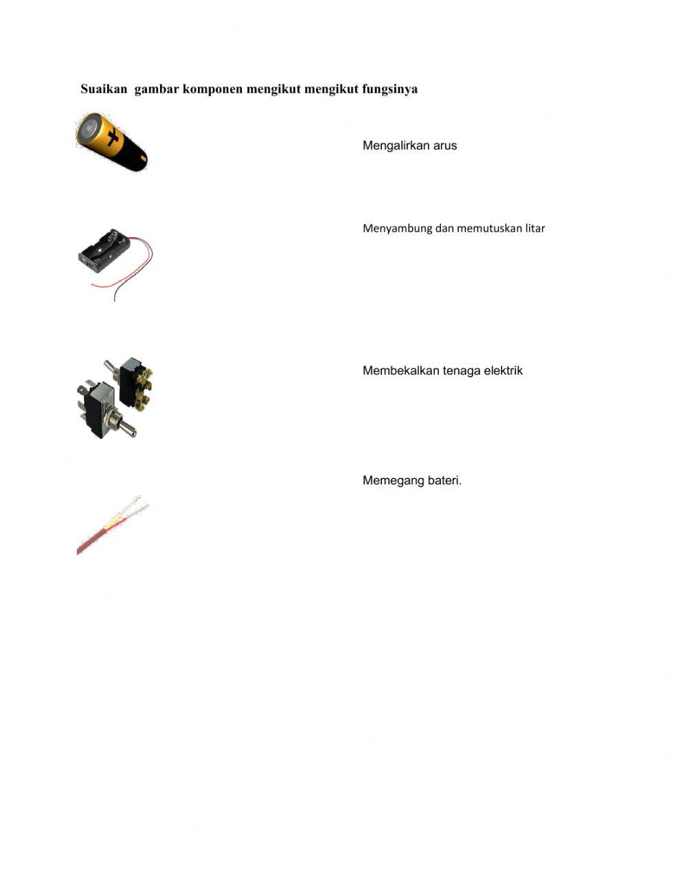RBT TAHUN 6 KOMPONEN ELEKTRIK | CIKGU MUAZAM BIN