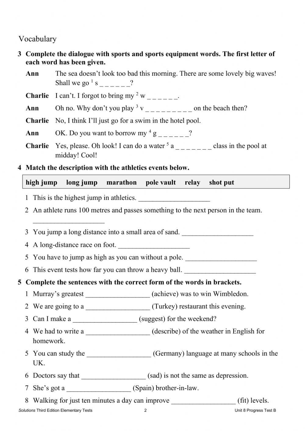 Final Test Solu… | Free Interactive Worksheets | 5857637