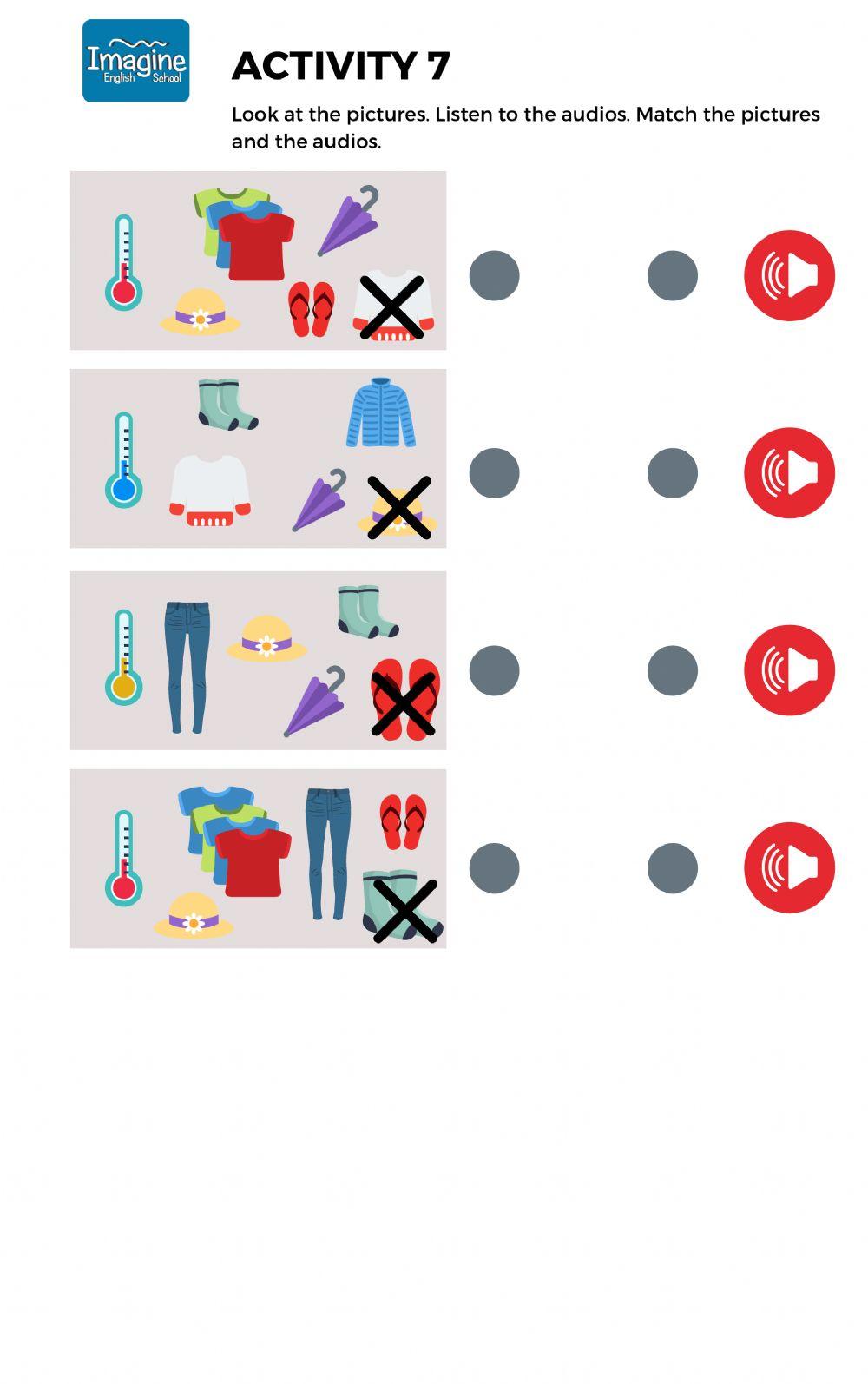 Weather in diff… | Free Interactive Worksheets | 286330