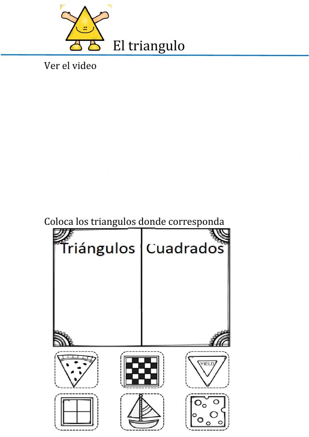 El triangulo worksheet | Live Worksheets