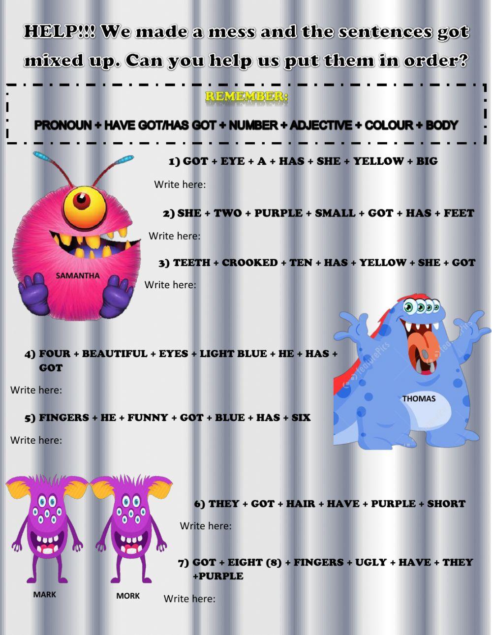 UNSCRAMBLE THE … | Free Interactive Worksheets | 5860951