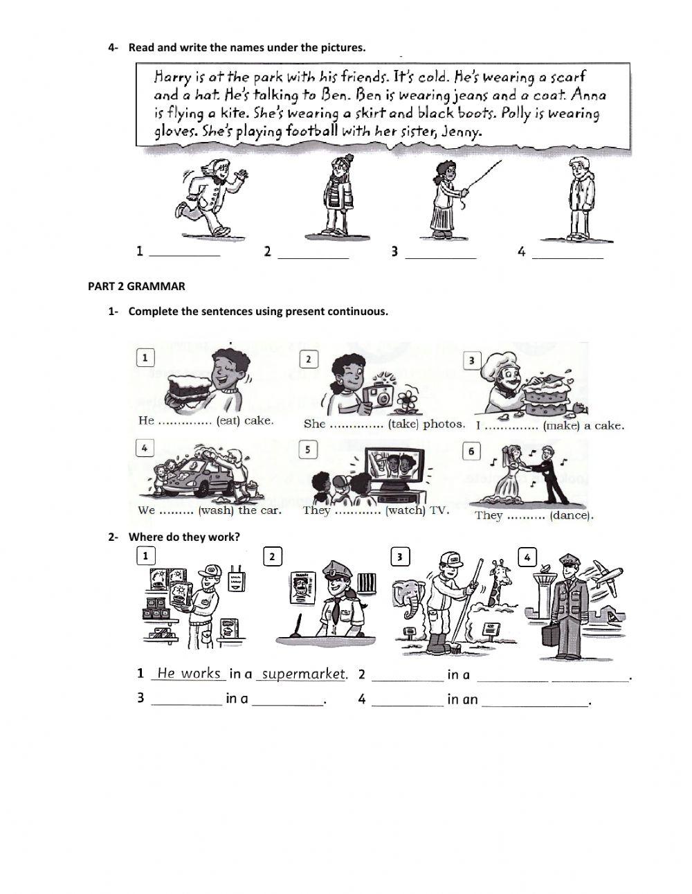 pre-elementary term test online exercise for | Live Worksheets