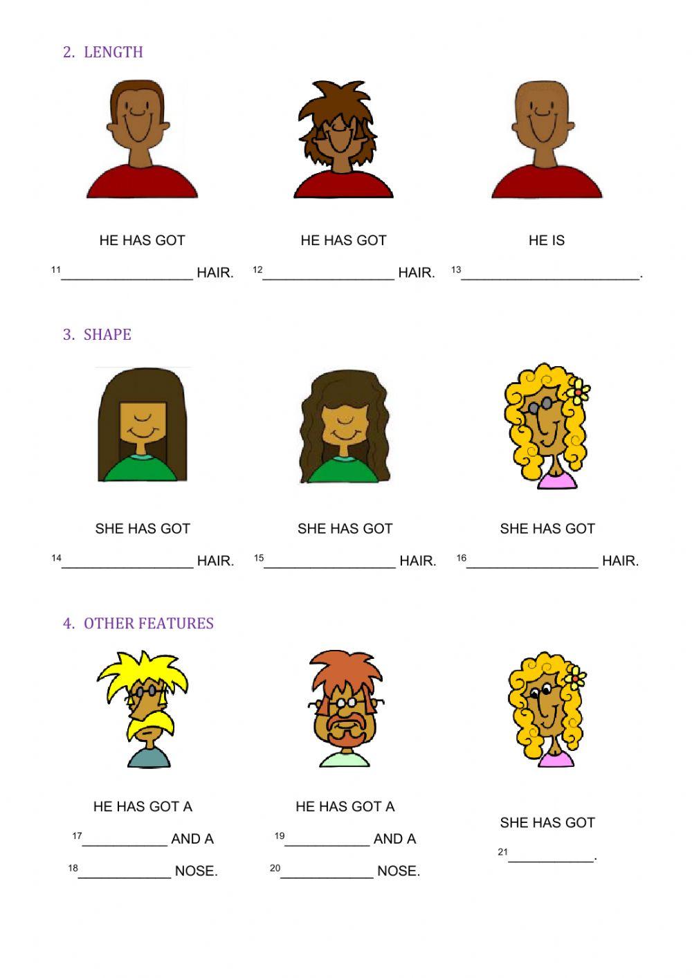 Describing peop… | Free Interactive Worksheets | 288876